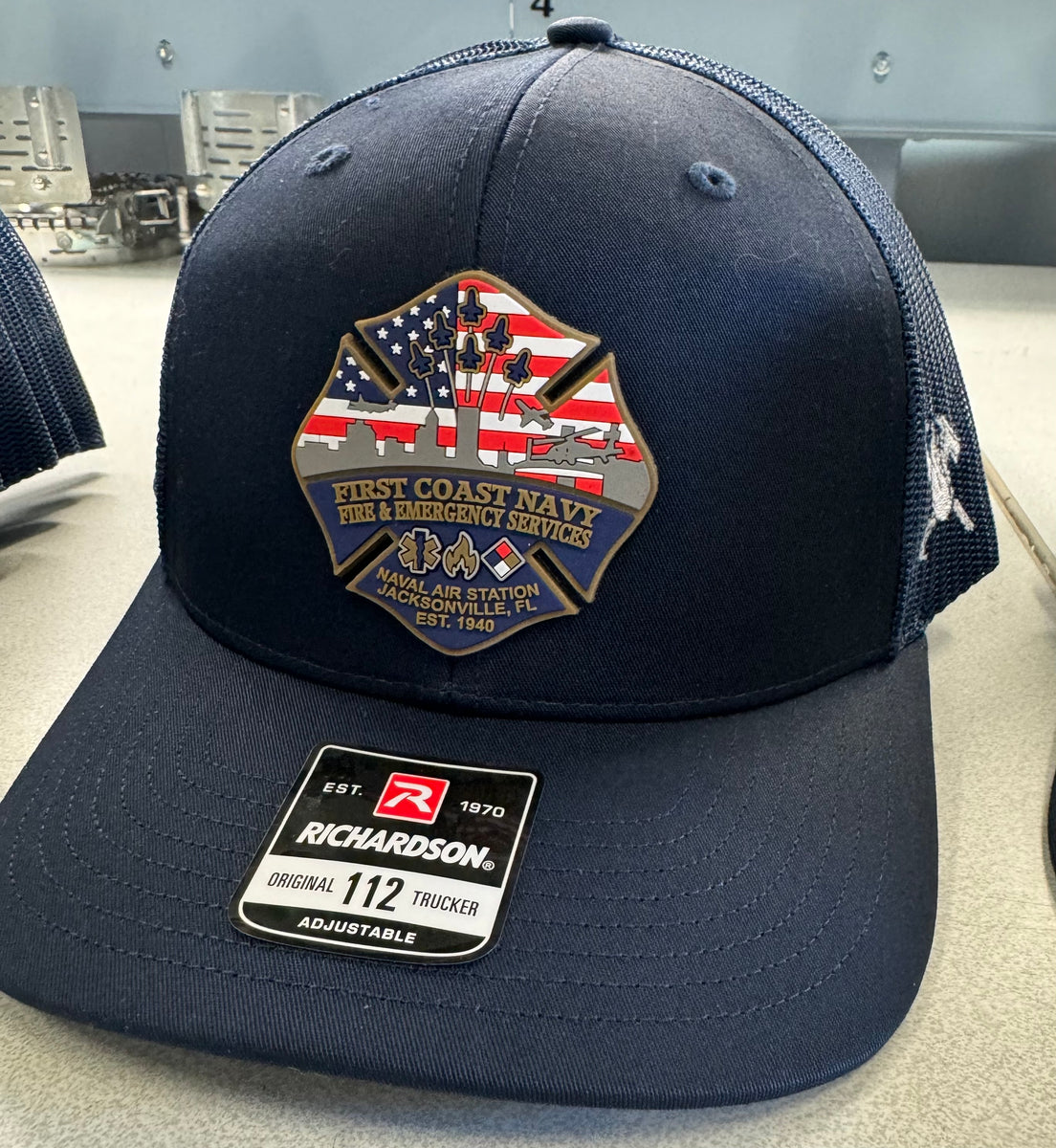 First Coast Navy PVC Patch Hat – Axe Caps