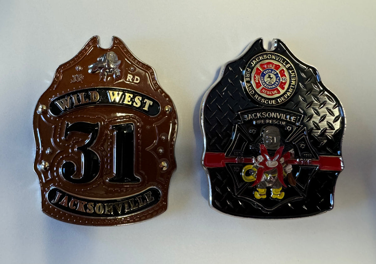 JFRD Station 31 Challenge Coin – Axe Caps